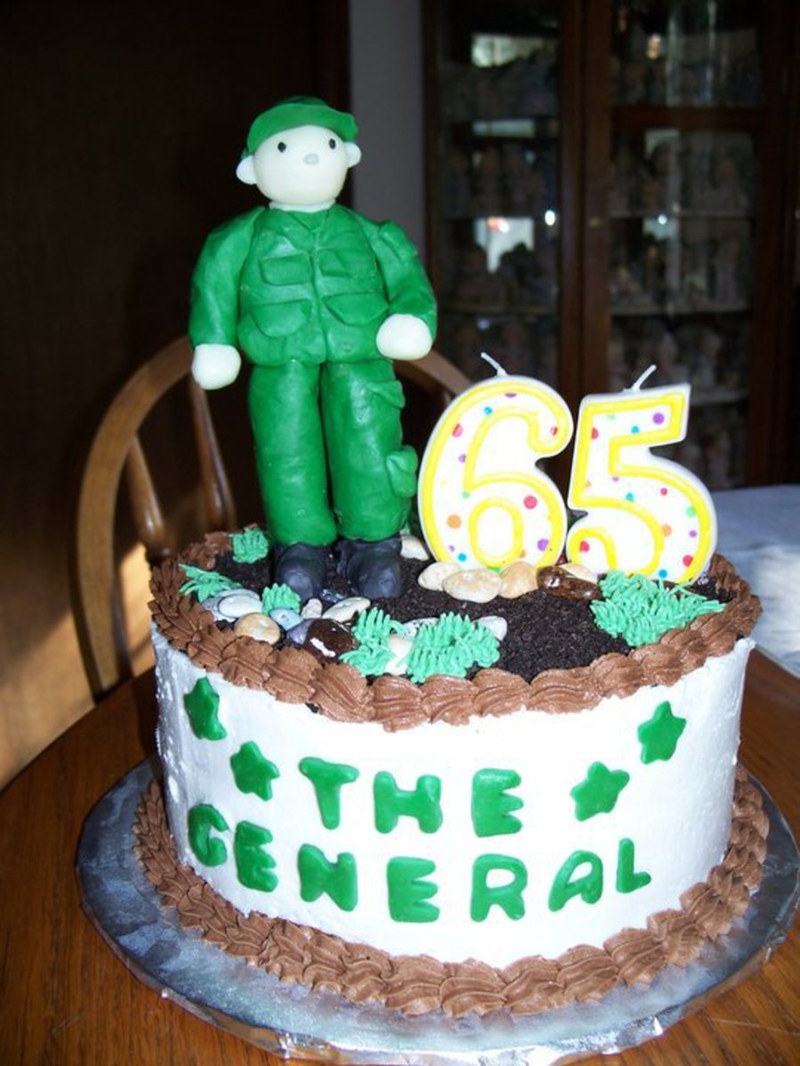 Birthday Cake - Retired Military - CakeCentral.com