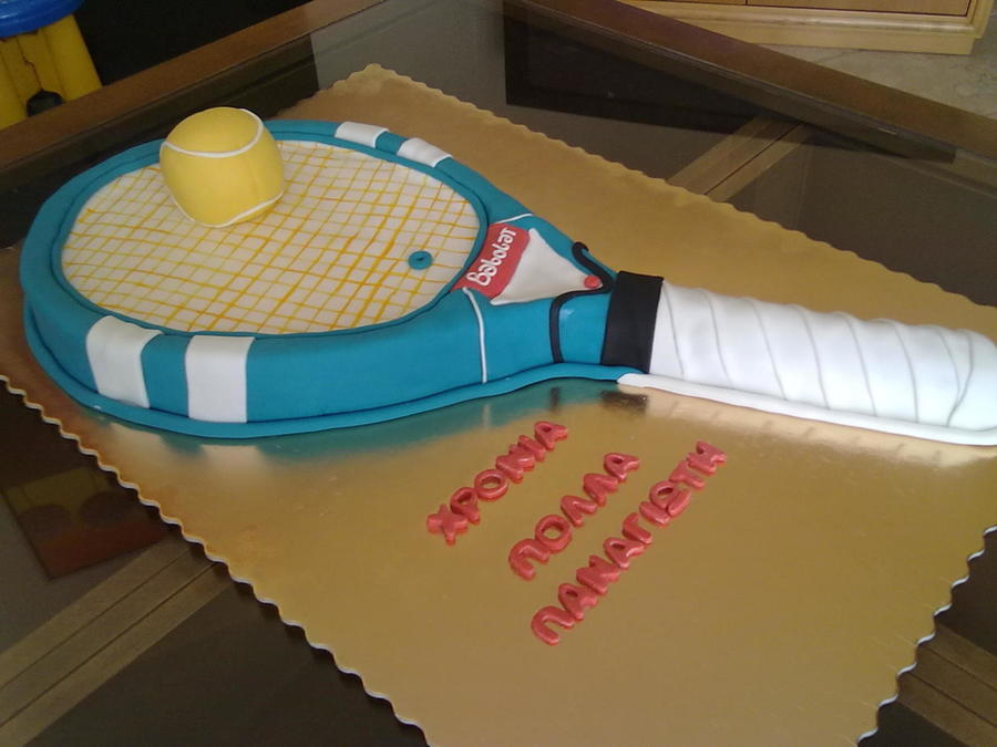 Tennis Racket & Ball !! - CakeCentral.com