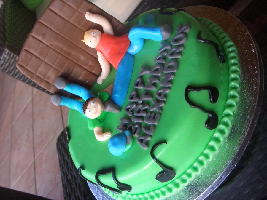 Break Dance Birthday Cake - CakeCentral.com