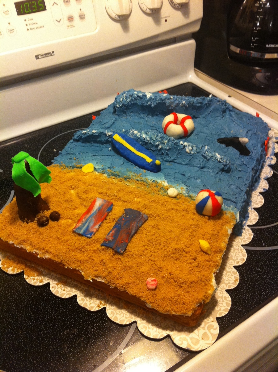 Beach Cake - CakeCentral.com