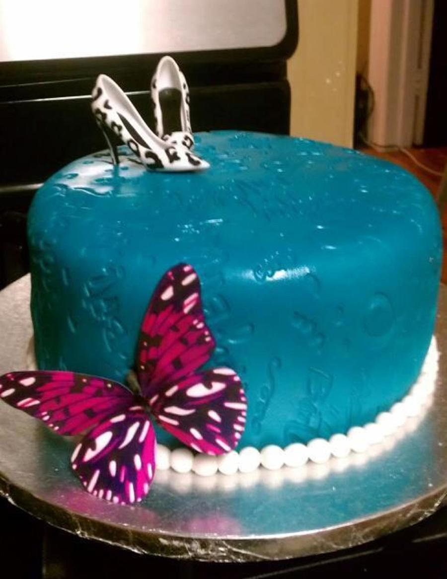 Birthday Cake Tiffany Color - CakeCentral.com