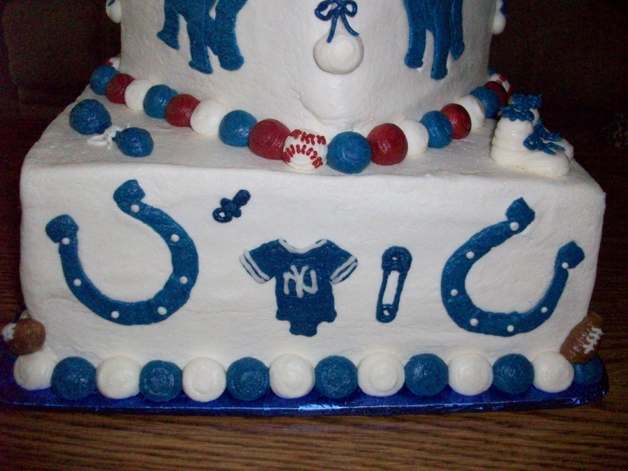 Colts And New York Baby Shower - CakeCentral.com