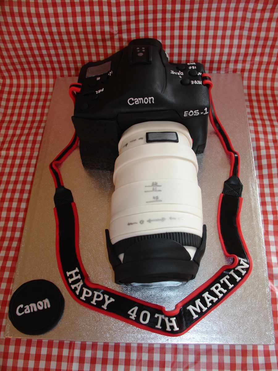 Canon Camera Fondant Cake - CakeCentral.com