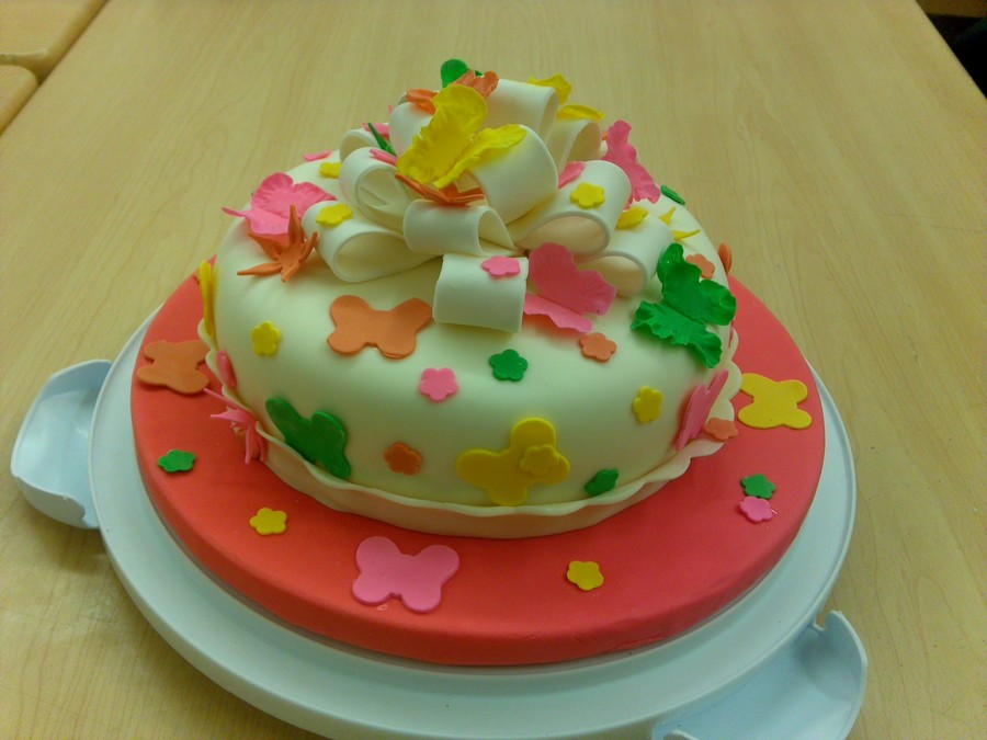 My Final Cake In Fondant/gumpaste Class - CakeCentral.com