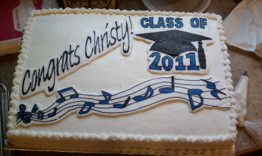 Graduation Cake For Musician - CakeCentral.com