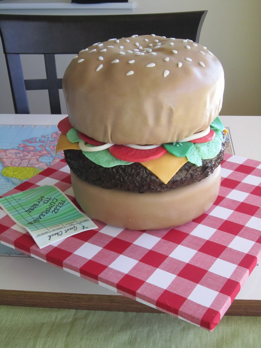 Cheeseburger Cake - CakeCentral.com