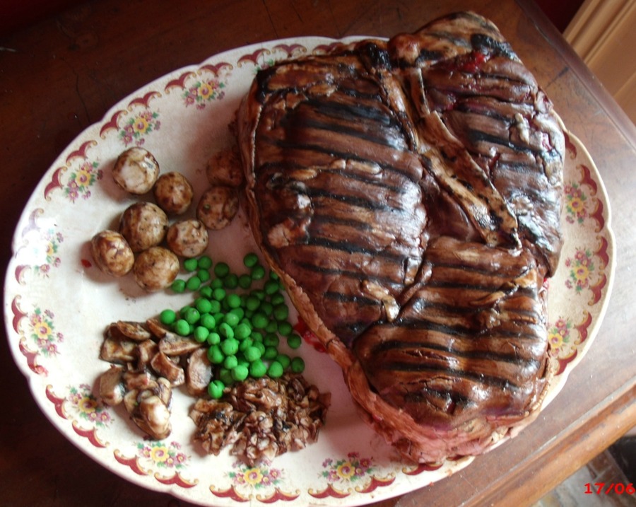 Steak Cake - CakeCentral.com