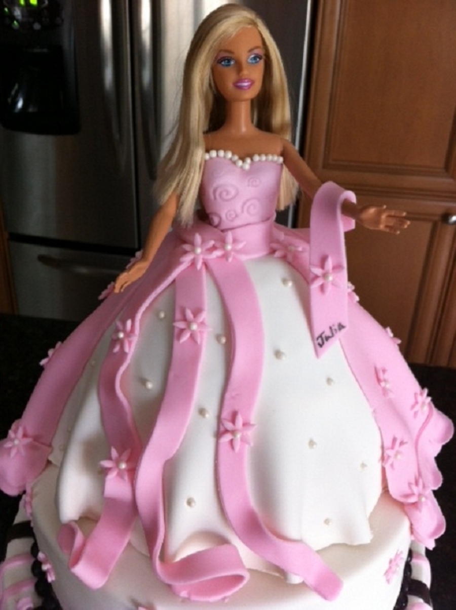 Barbie Cake, Pink And Brown - CakeCentral.com