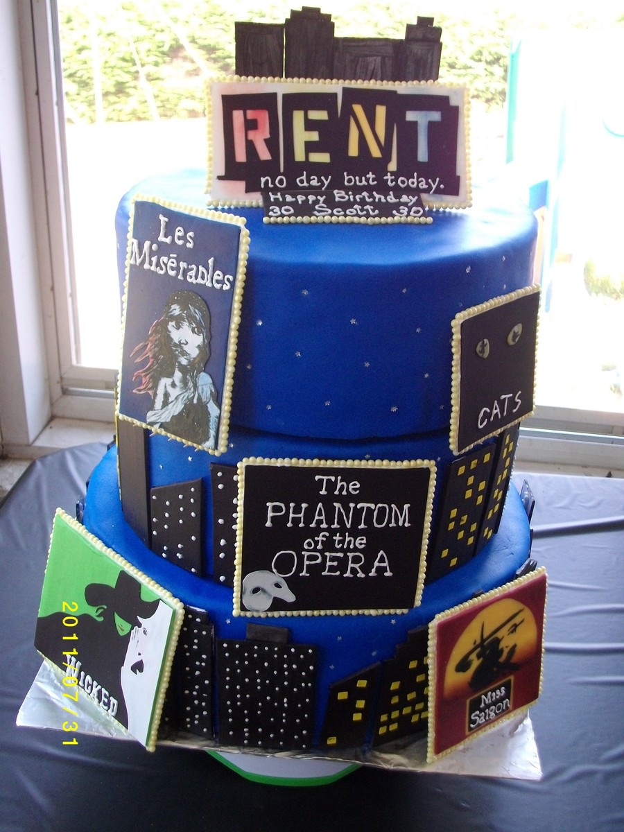 Broadway Birthday Cake - CakeCentral.com