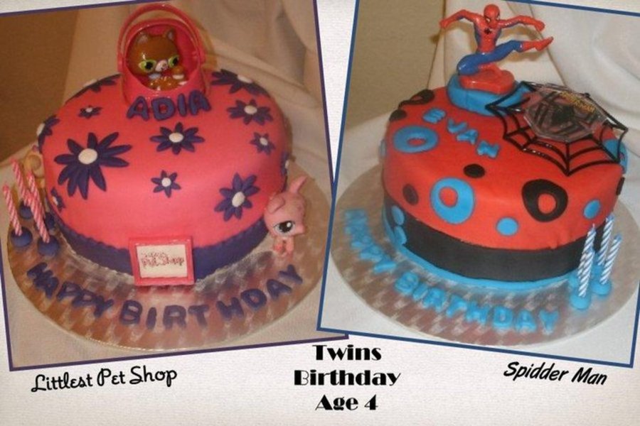Twins Get Their Own Birthday Cakes :o) - CakeCentral.com