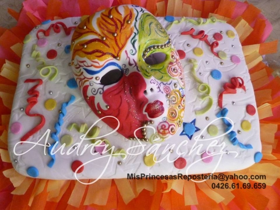 Mask Cake - CakeCentral.com