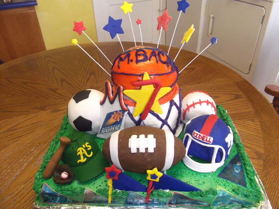 Sports Birthday Cake CakeCentral sports-birthday-cake-cakecentral