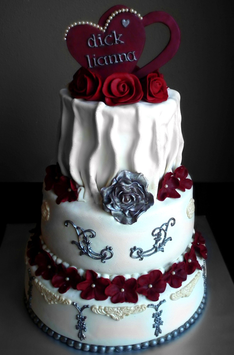 Romantic Wedding Cake - CakeCentral.com