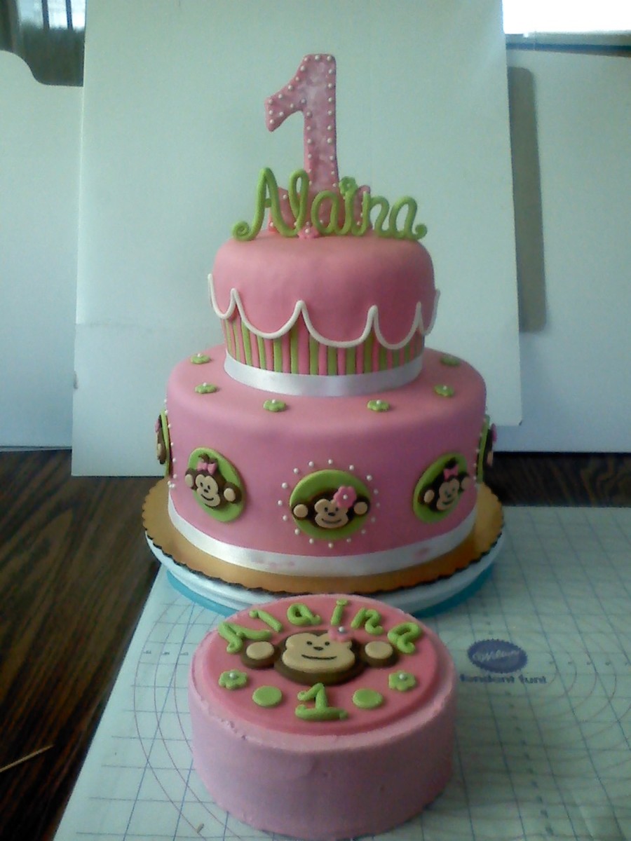 Pink Mod Monkey - CakeCentral.com