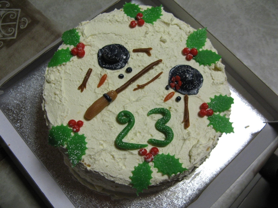 Snowmen Melting - CakeCentral.com