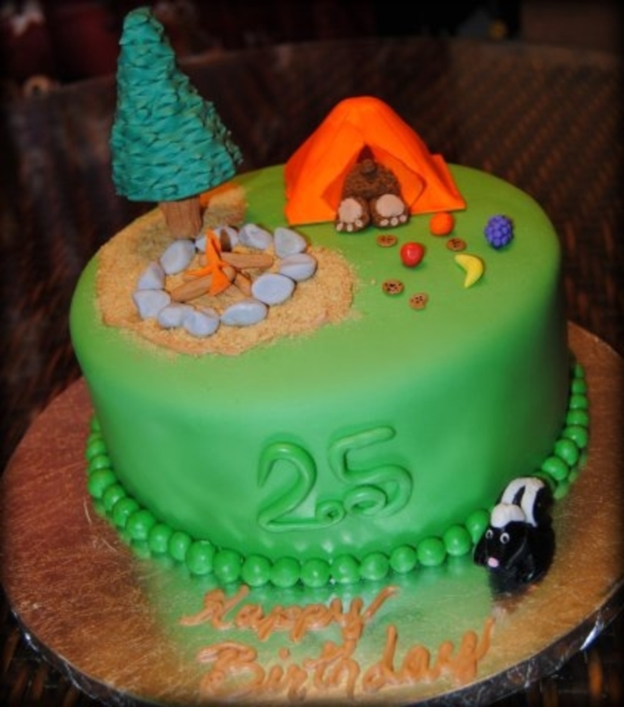 Camping Cake - CakeCentral.com