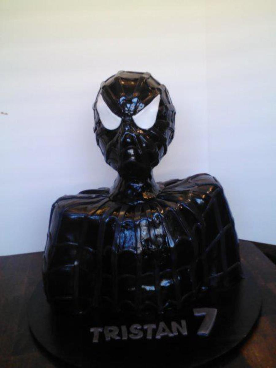 Black Spiderman Cake - CakeCentral.com