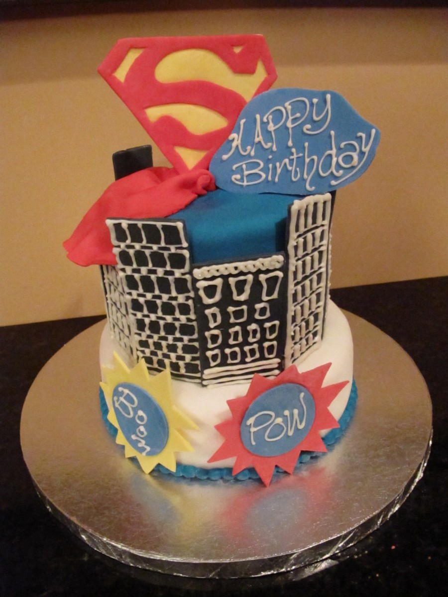 Super Hero Birthday Cake - CakeCentral.com