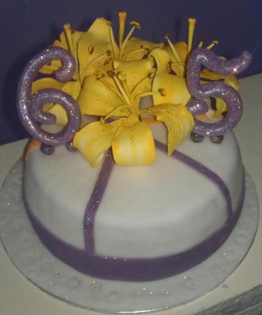 65Th Birthday Cake - CakeCentral.com