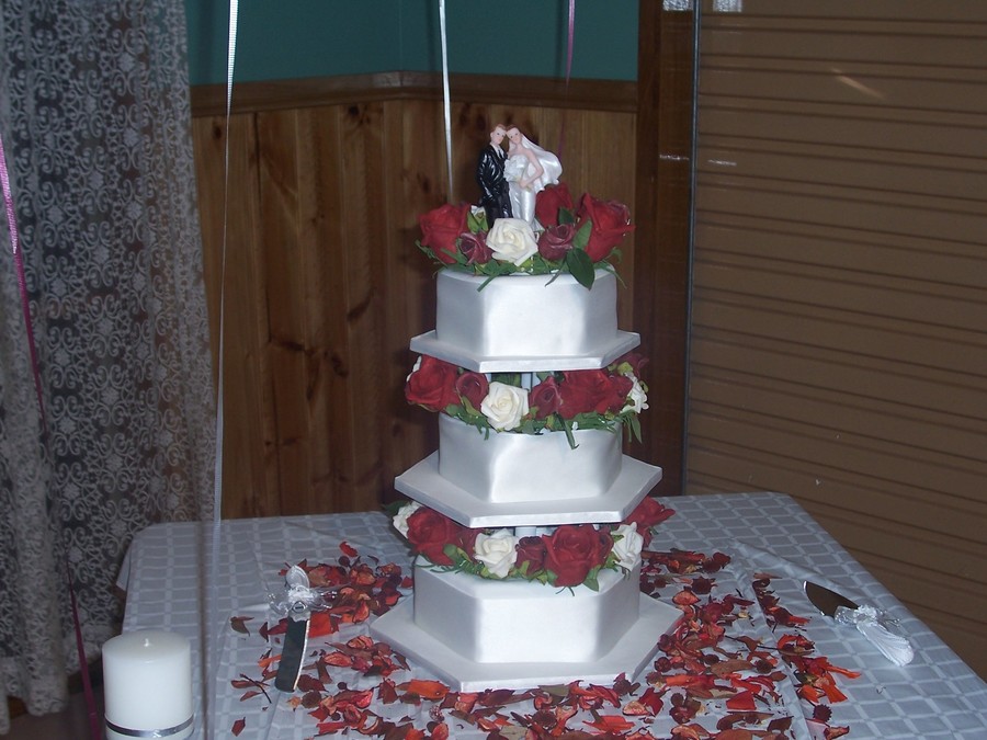 Second Wedding Cake - CakeCentral.com