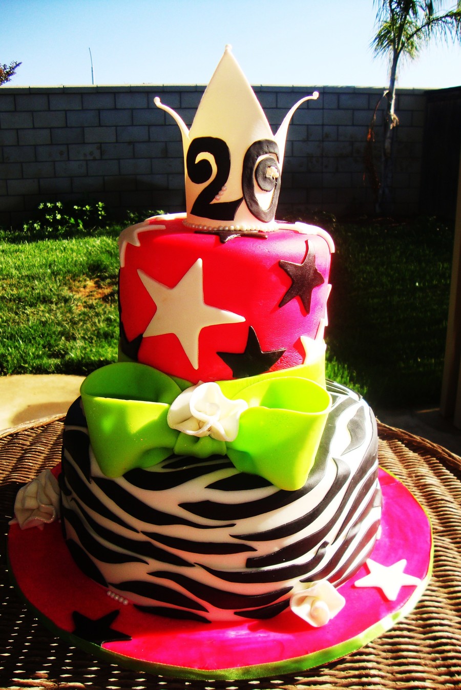 Funky Zebra Princess Cake! - CakeCentral.com