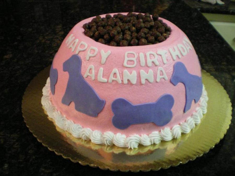 Dog Bowl Birthday Cake - CakeCentral.com