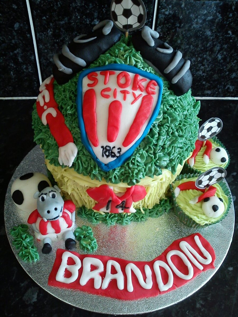 Stoke City Fc Cake - CakeCentral.com