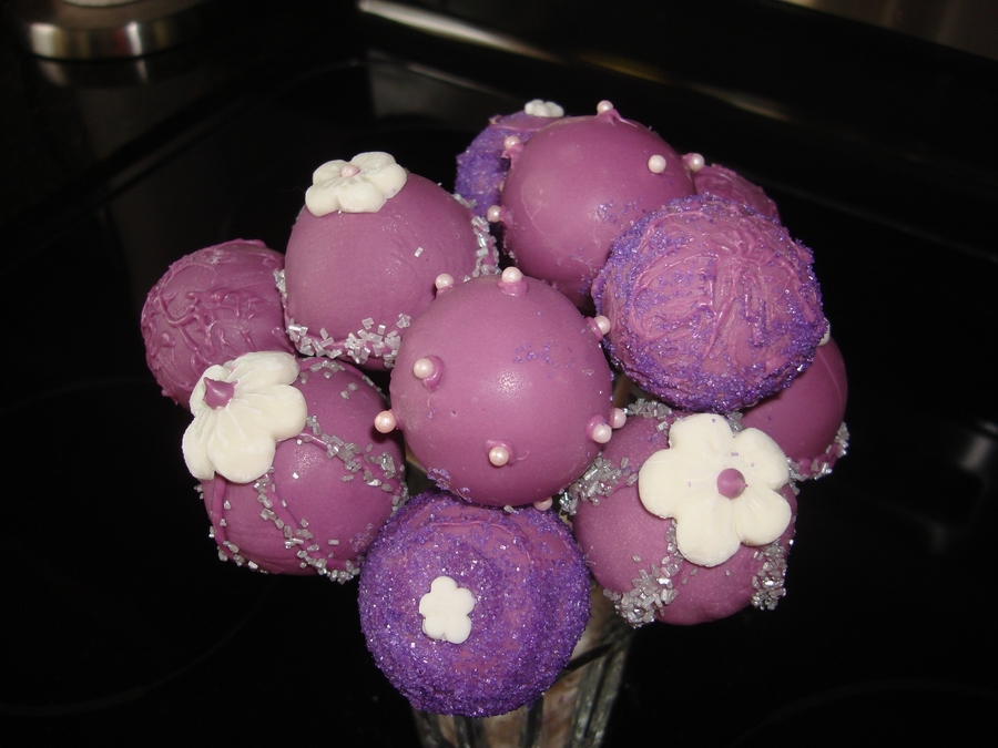 Purple Cake Pops - CakeCentral.com