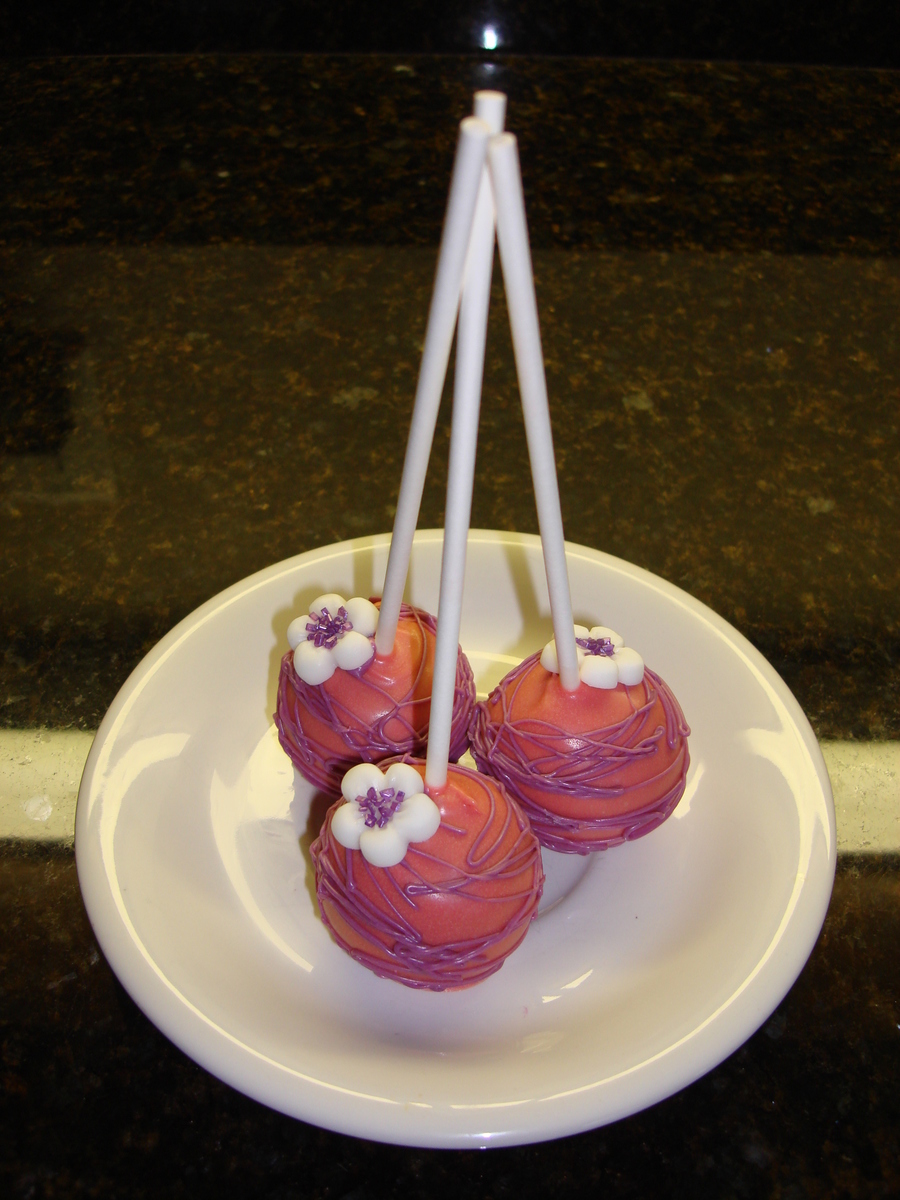 Raspberry Cake Pops - CakeCentral.com