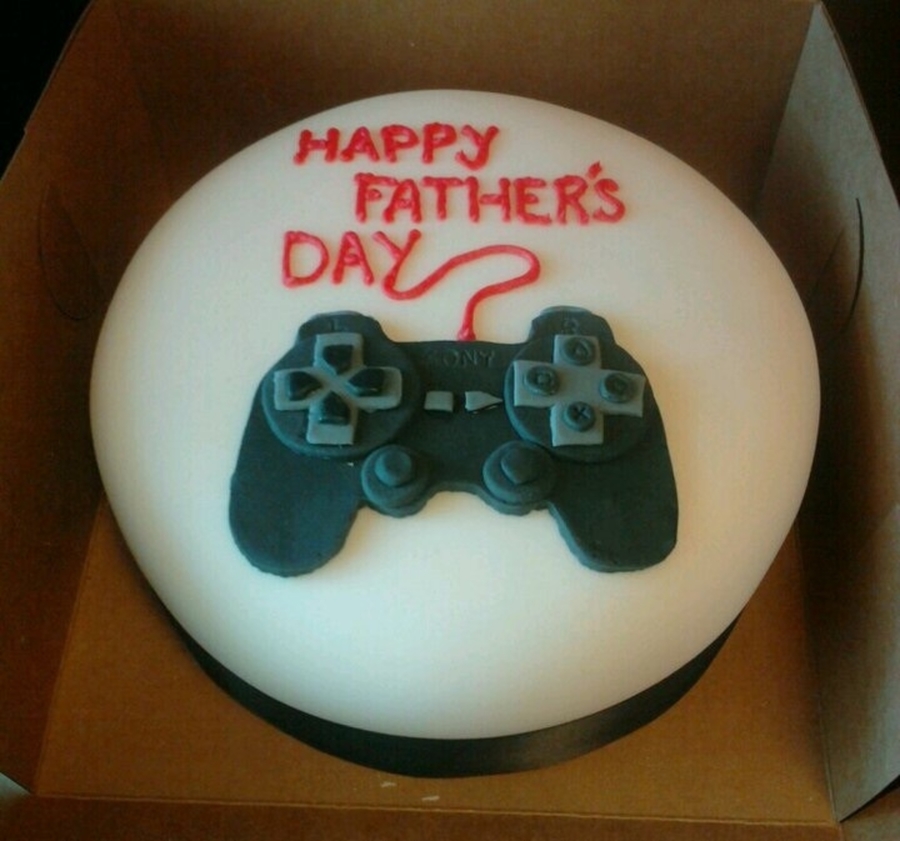 Ps3 Controller Father's Day Cake - CakeCentral.com