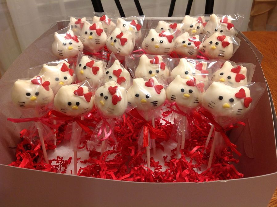 Hello Kitty Cake Pops - CakeCentral.com