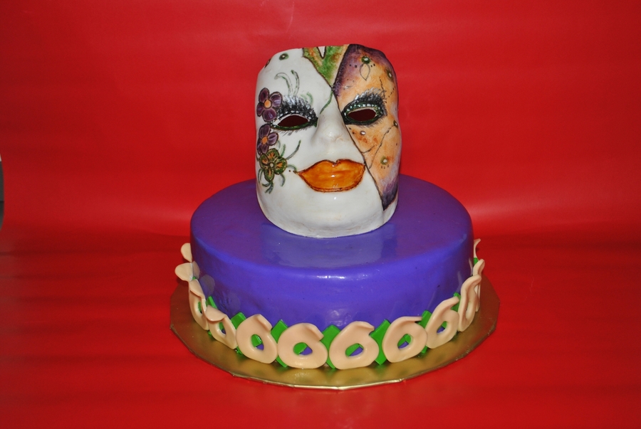 Mask Cake - CakeCentral.com