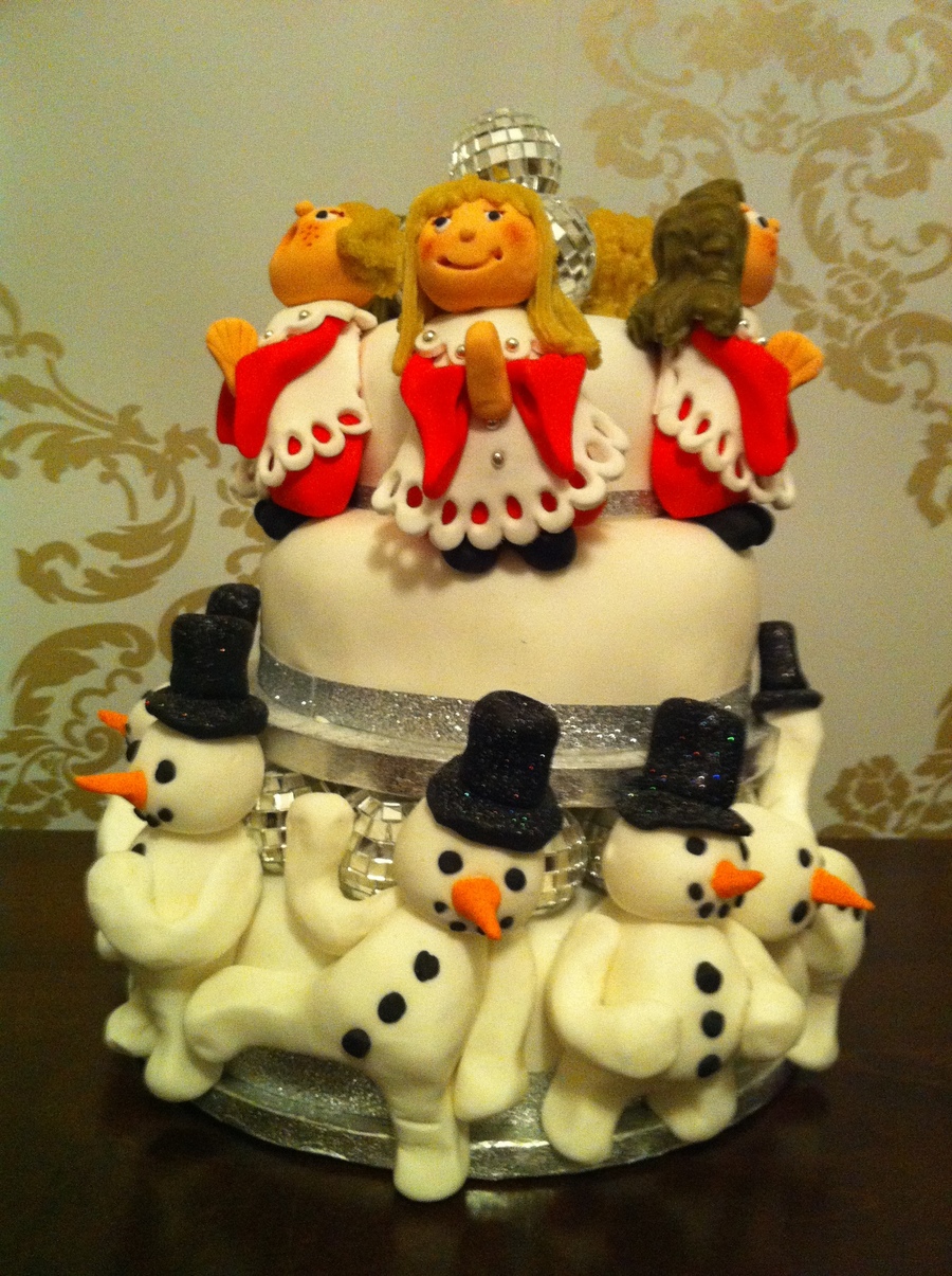 Ali's Dancing Snowmen - CakeCentral.com
