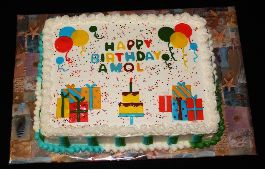 Party Themed Cake - CakeCentral.com