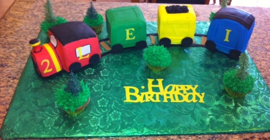 3D Train Cake - CakeCentral.com