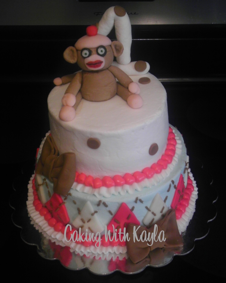 Sock Monkey Cake - CakeCentral.com