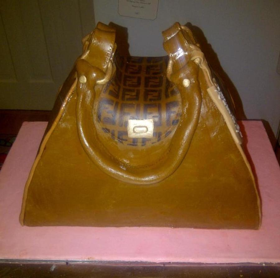 Fendi Purse Cake - CakeCentral.com