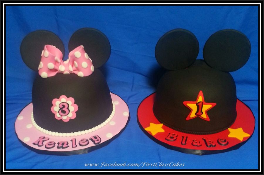 Minnie & Mickey Mouse Ears Cakes - CakeCentral.com