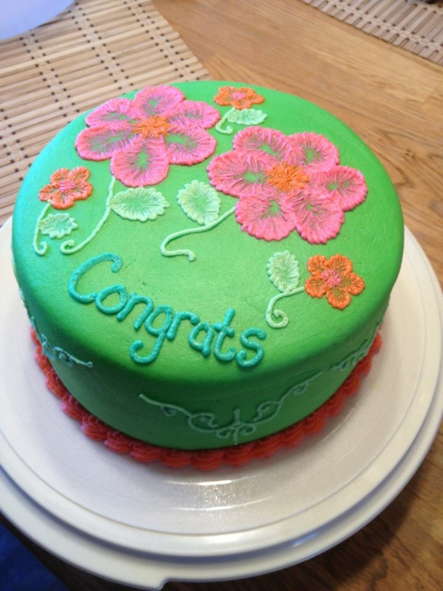 Buttercream Congrats - CakeCentral.com