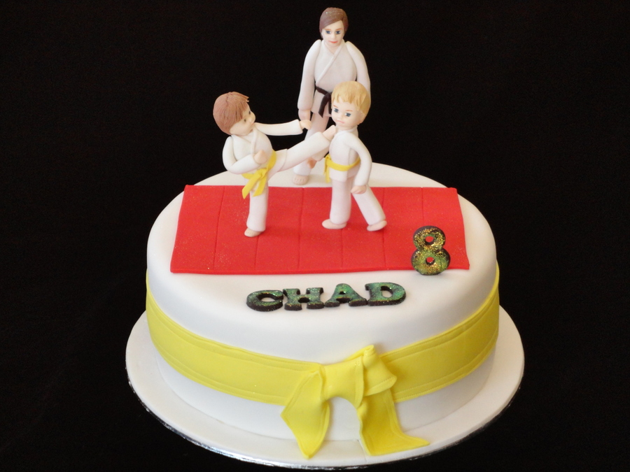 Boy's Karate Cake - CakeCentral.com