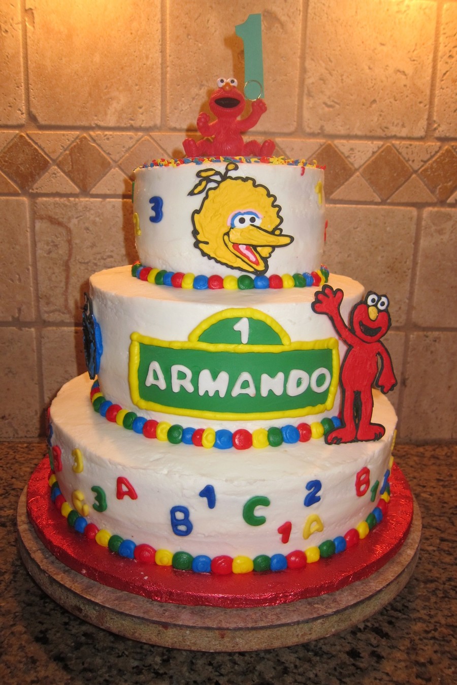 Sesame Street Cake - CakeCentral.com