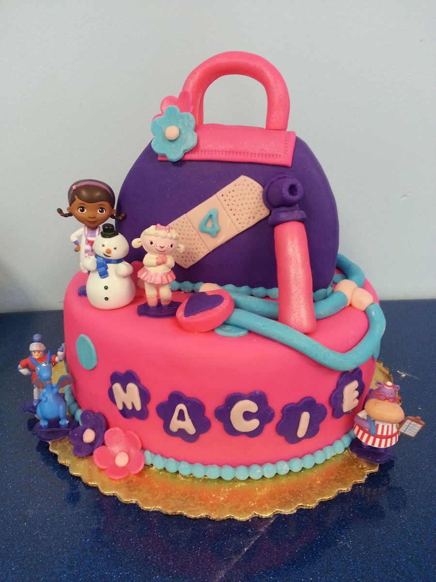 Doc Mcstuffins Birthday Cake - CakeCentral.com