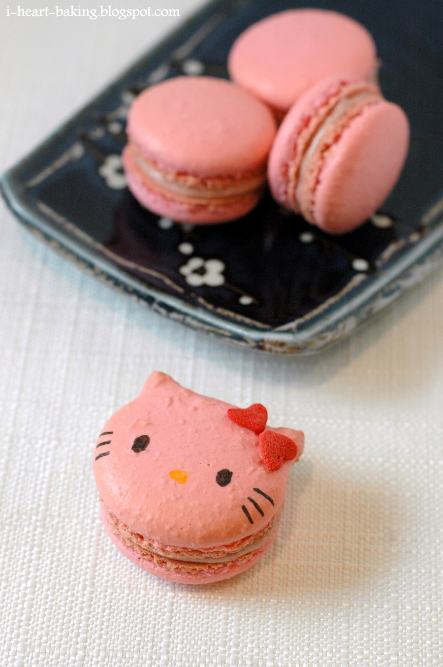 Rhubarb Hello Kitty Macarons - CakeCentral.com