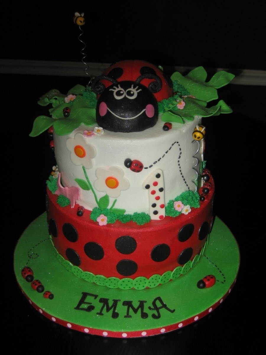Lady Bug Cake - CakeCentral.com