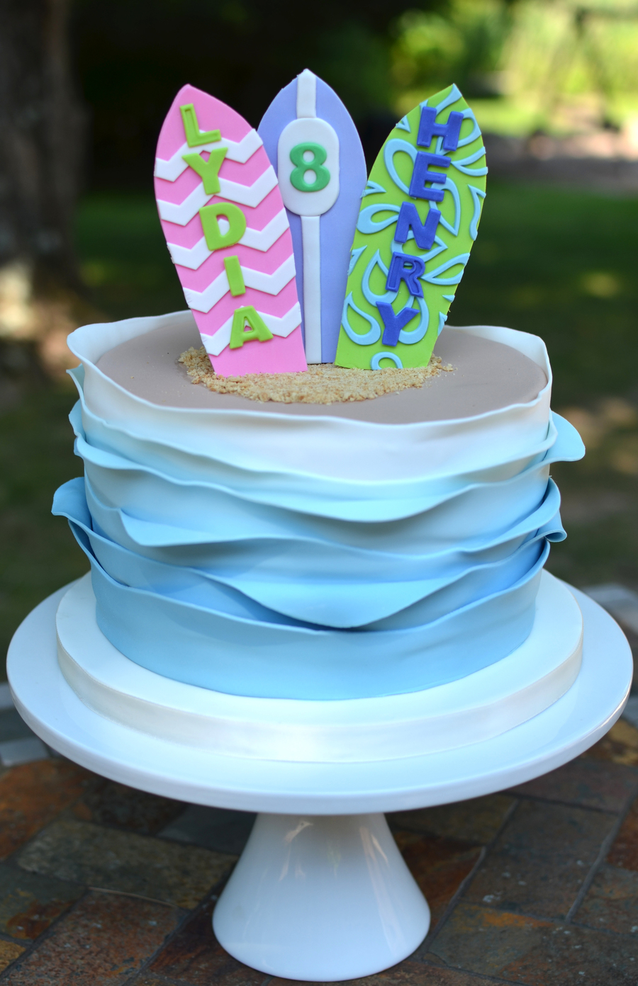 Surf Themed Birthday Cake - CakeCentral.com