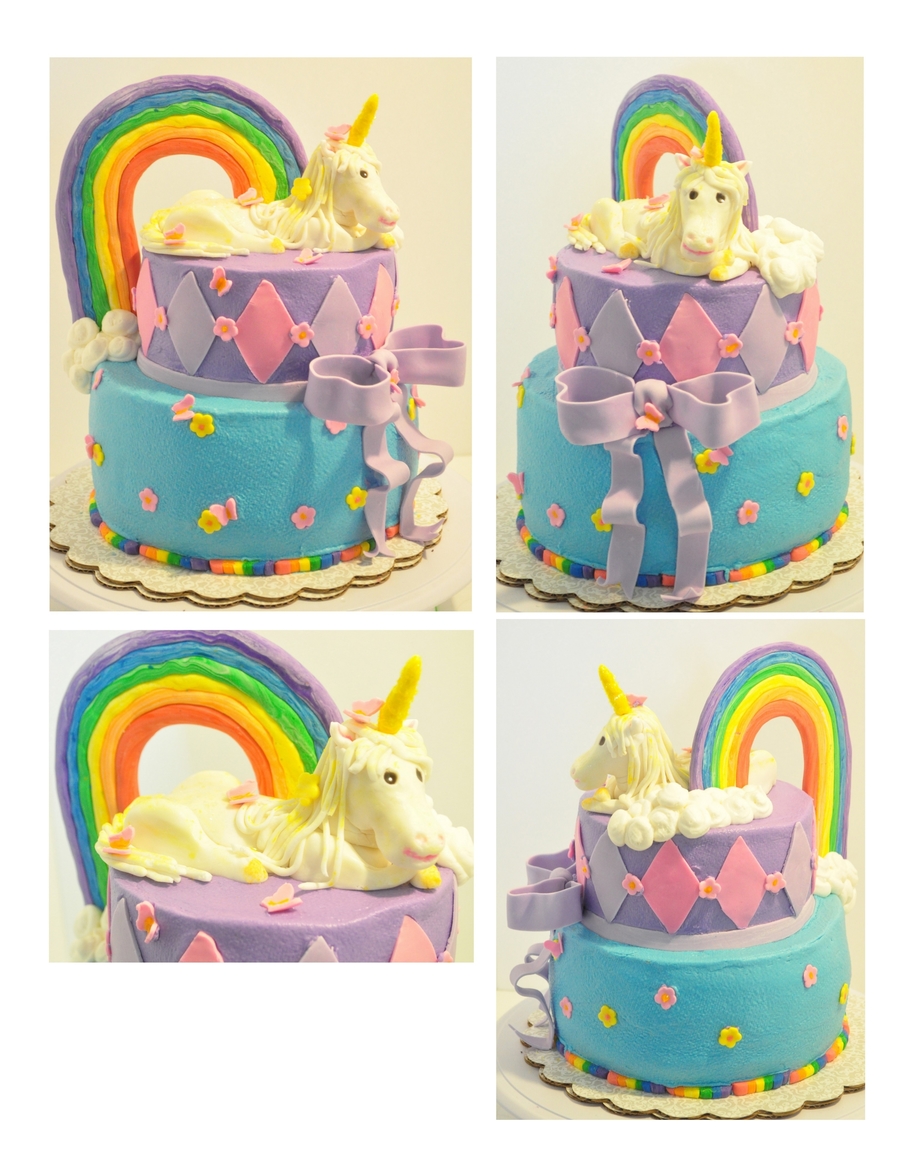 Rainbow Unicorn - CakeCentral.com