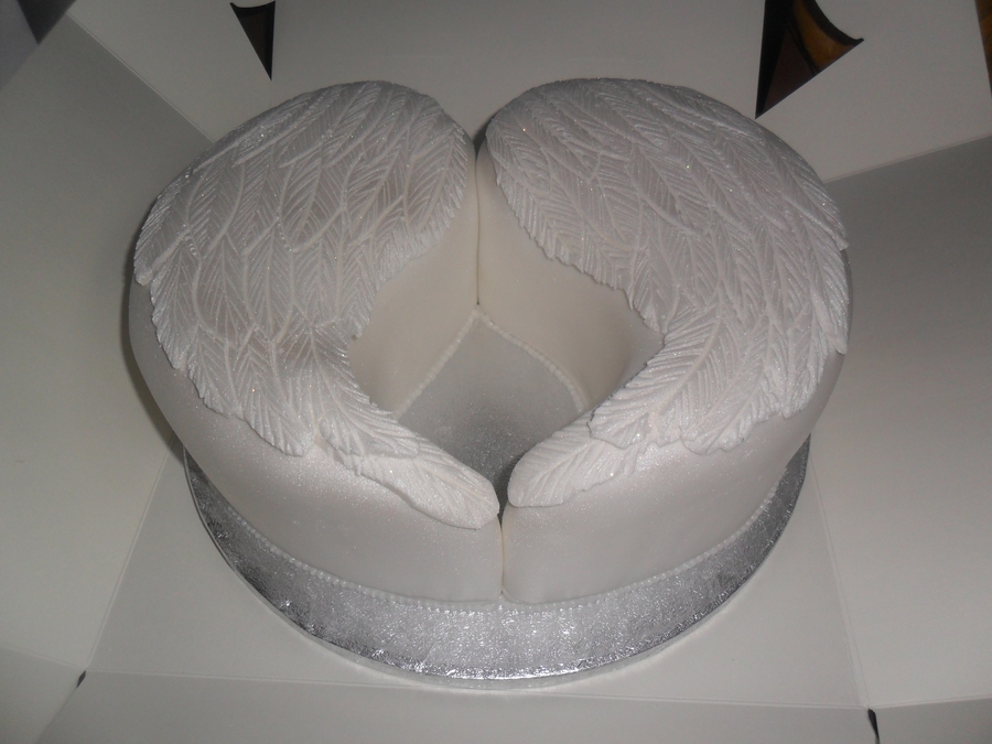 Angel Wings Birthday Cake - CakeCentral.com