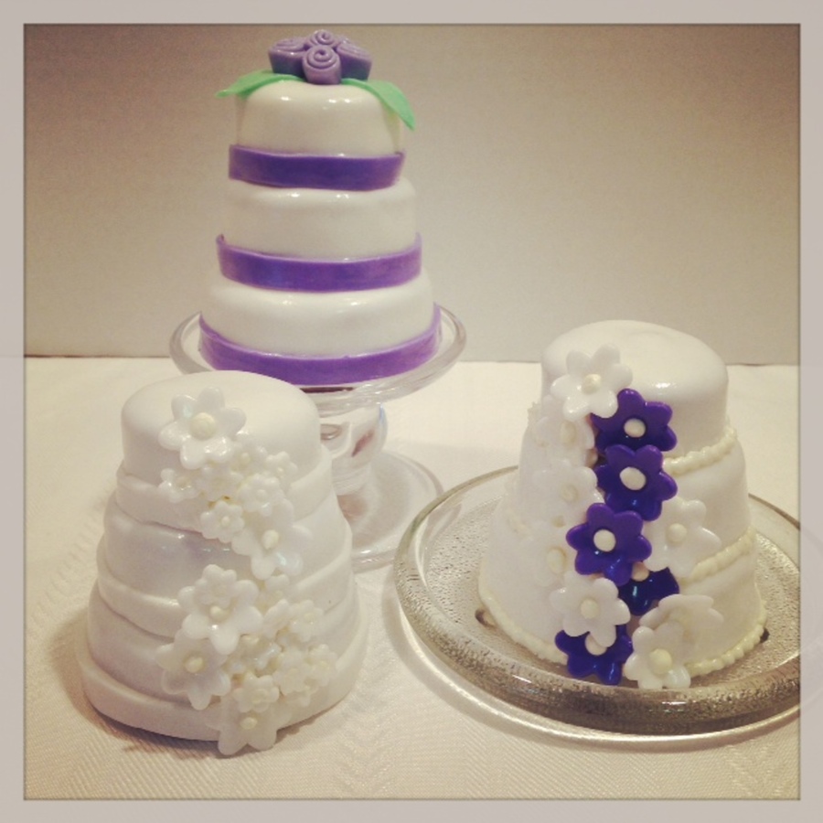 Individual Sized Mini Wedding Cakes - CakeCentral.com