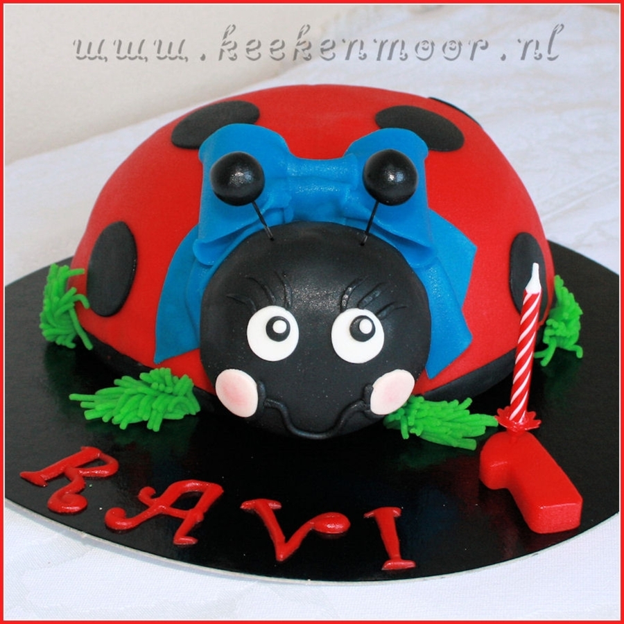 Lieveheersbeestjes Taart / Ladybug Cake - CakeCentral.com