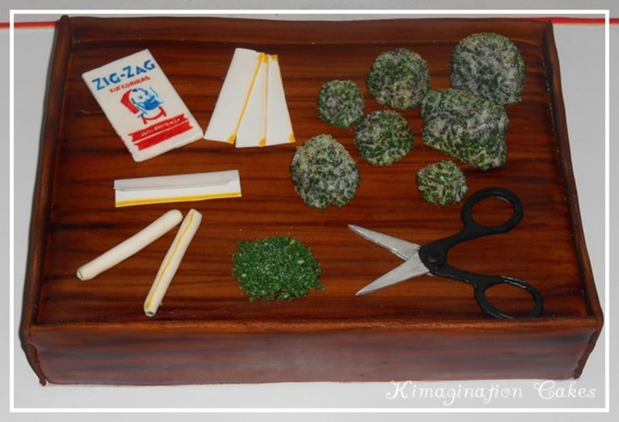 Weed Tray Cake - CakeCentral.com